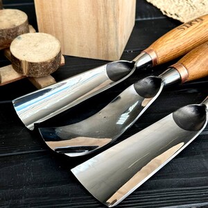 Sculpture Chisels Set, Wood Carving Kit 3pcs for Sculpting, Large ...