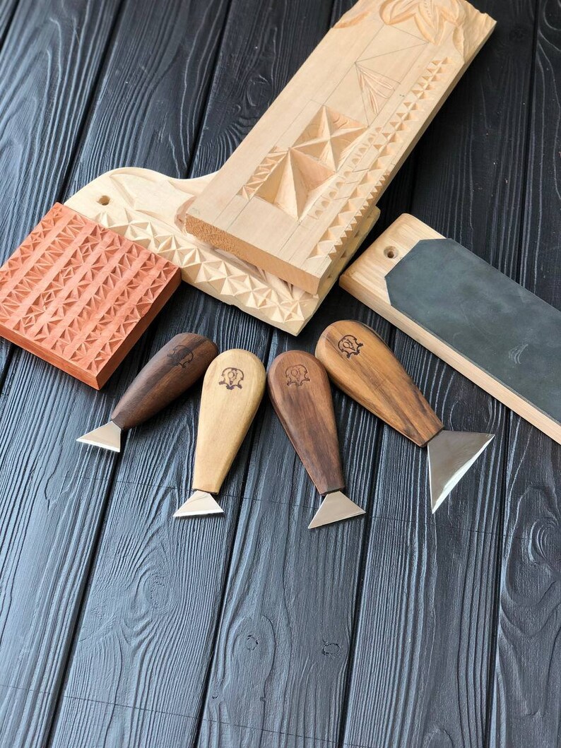 Chip Carving Knife Set, Forged Swallowtail Knives, Woodworking Tools ...