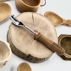 Bowl Carving Gouges Set, Spoon Carving Tools, Dog Leg Gouge, DYI Kit ...