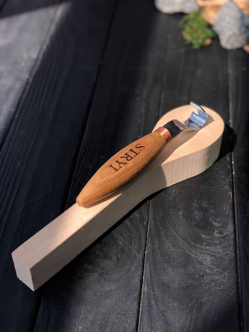 Spoon Bowl and Kuksa Carving Hook Knife 20mm, Hook Knife, Spoon Carving ...