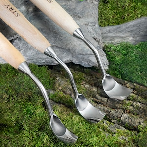 Large Bent Gouge, Wood Carving Tools, Bowl Gouge, Spoon, Kuksa, Cup ...