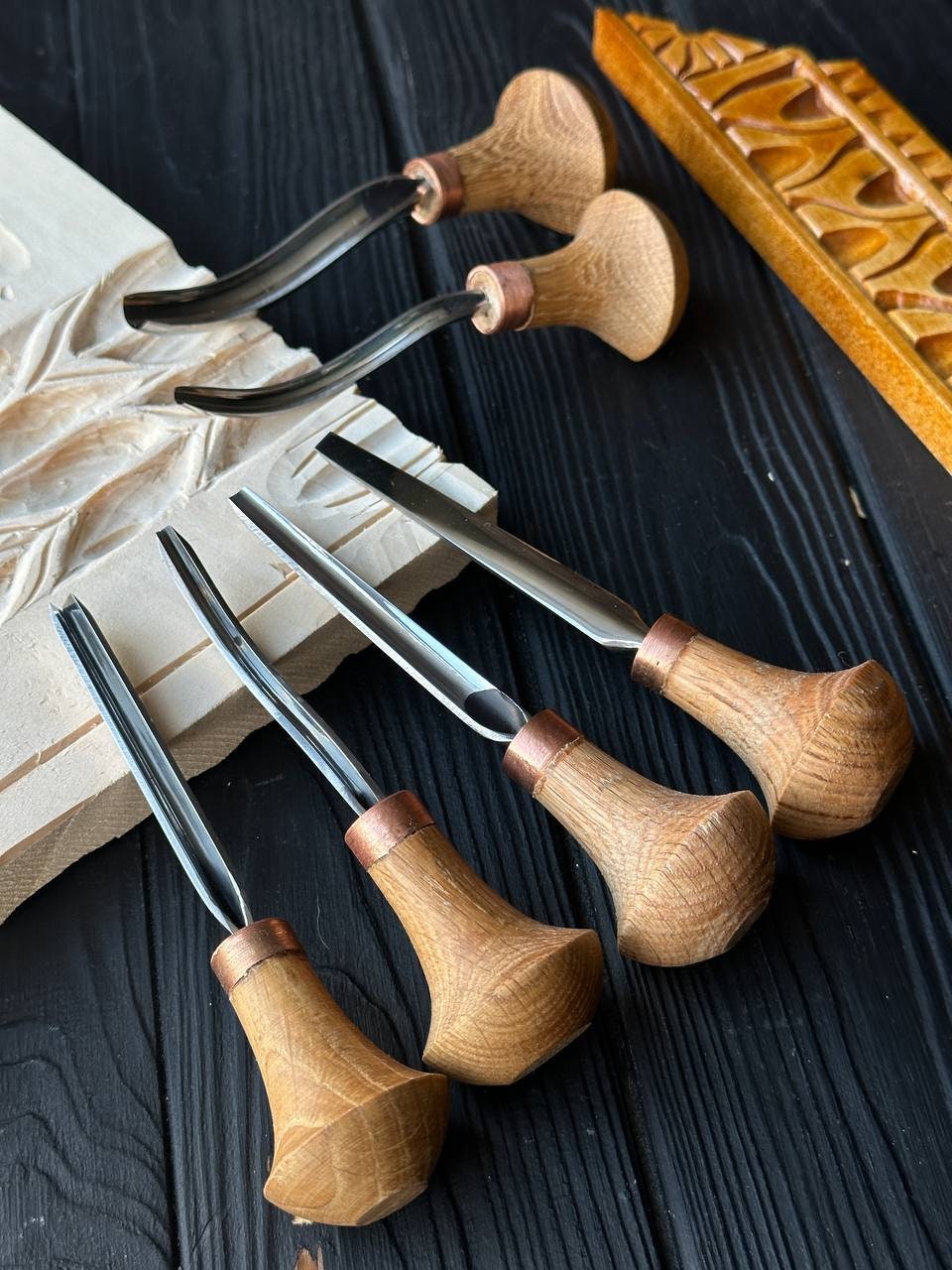 Palm Tools, Gift for Mom, Wood Carving Set, Linocut Tools, Palm Chisels ...