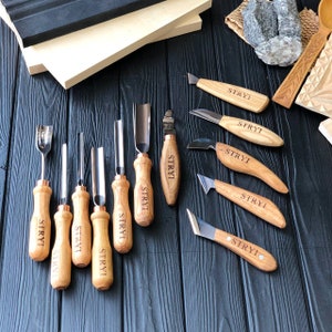 Gouges Set, Wood Carving Kit, Chisels Set, Gift for Woodworker, Carving ...