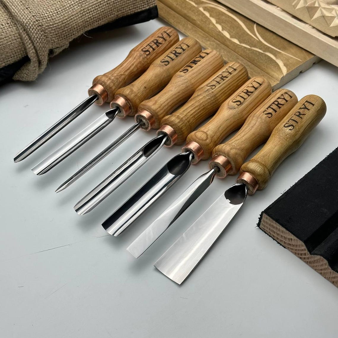 Wood Carving Kit, Gouges Set, Chisel Set, Relief Carving Tools, Gift ...