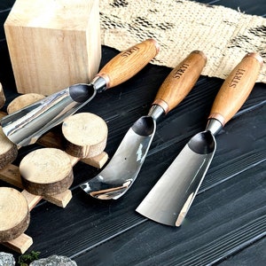 Sculpture Chisels Set, Wood Carving Kit 3pcs for Sculpting, Large ...