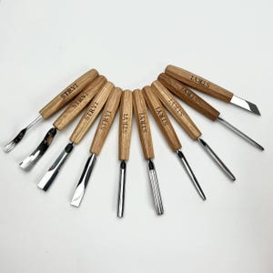 Basic Wood Carving Kit 9pcs, Gouges Set for Relief Carving, Gift for ...