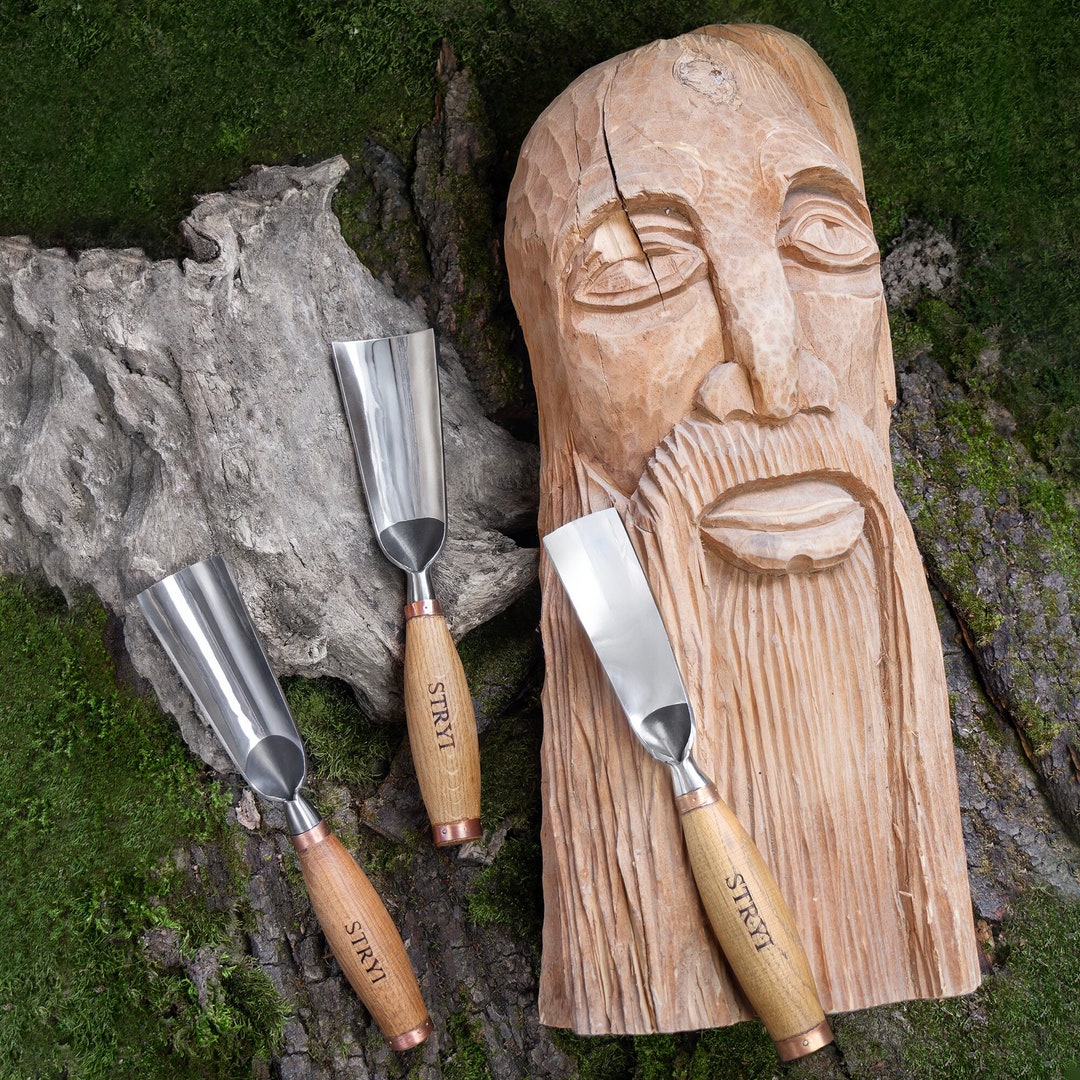 Heavy-duty Wood Sculpting Gouge Set, STRYI Profi, Carver Gift - Etsy