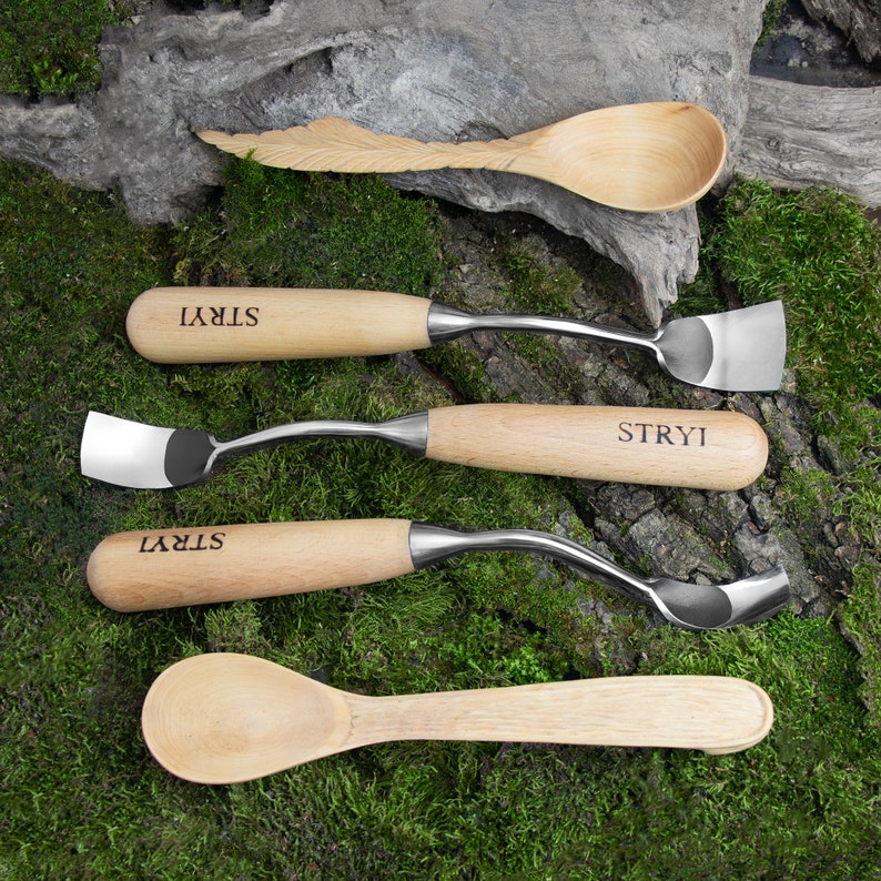 Large Bent Gouge, Wood Carving Tools, Bowl Gouge, Spoon, Kuksa, Cup ...