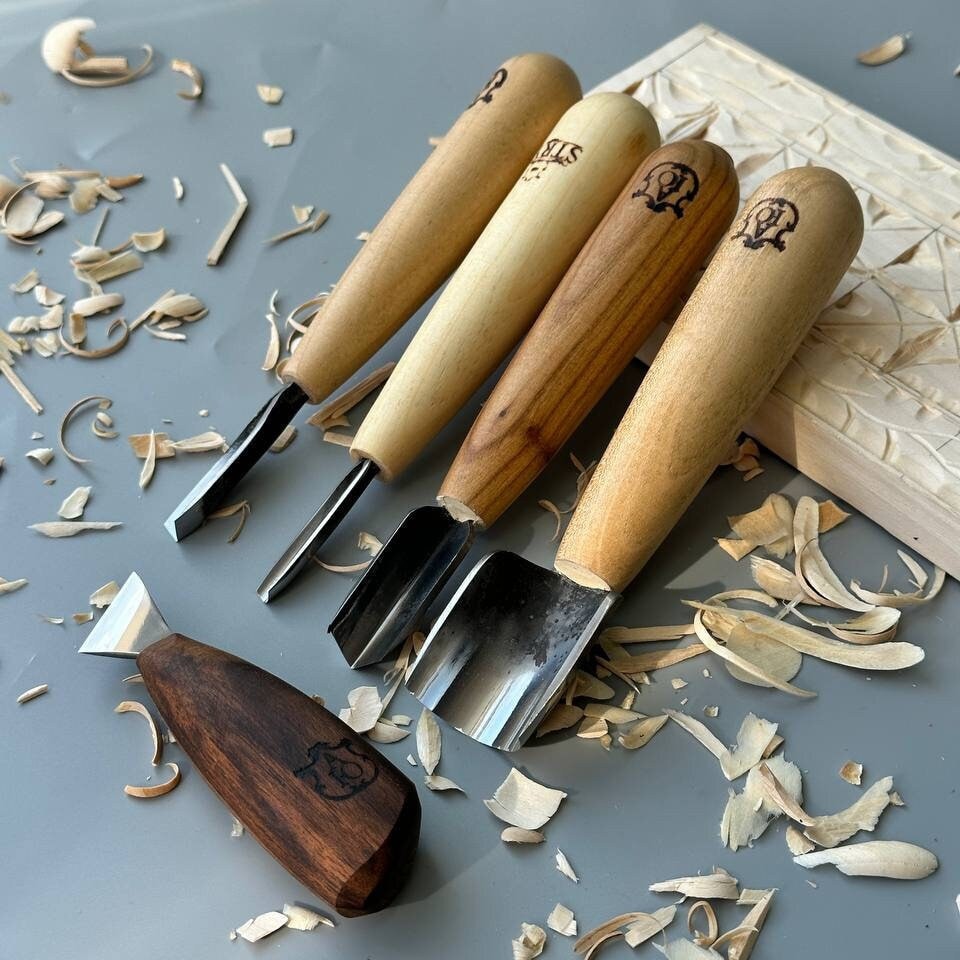 Carving Set for Children, Chip Carving Knives, Short Tools for Carving ...