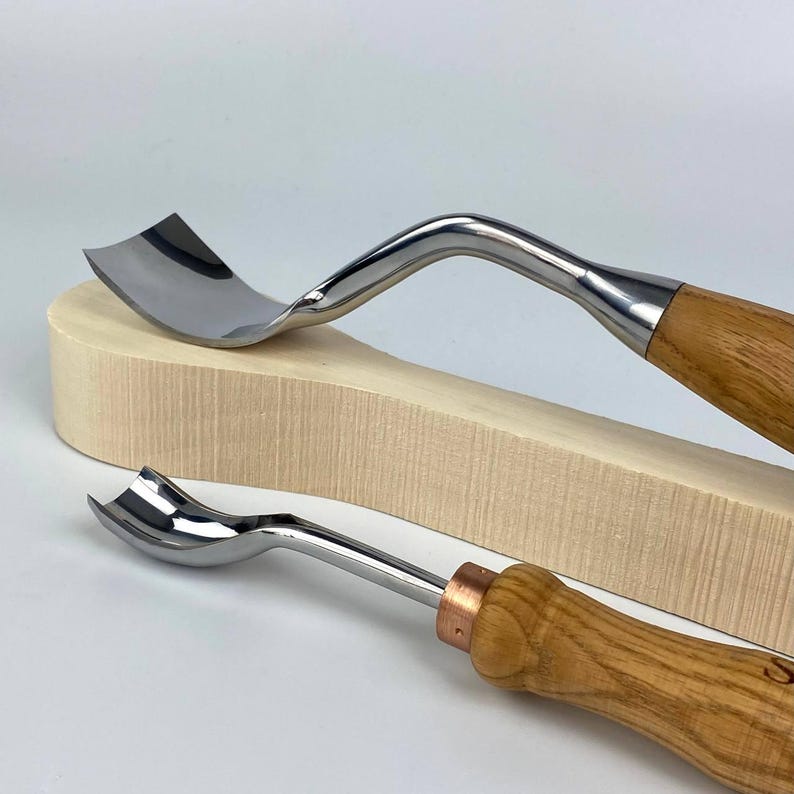 Bowl Carving Gouges Set, Spoon Carving Tools, Dog Leg Gouge, DYI Kit ...