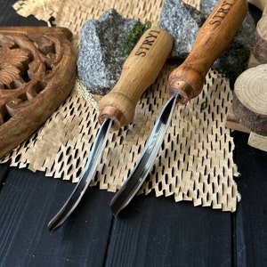 V-parting Chisel, Curved Chisel, V-gouges, Wood Carving Tools, Relief ...
