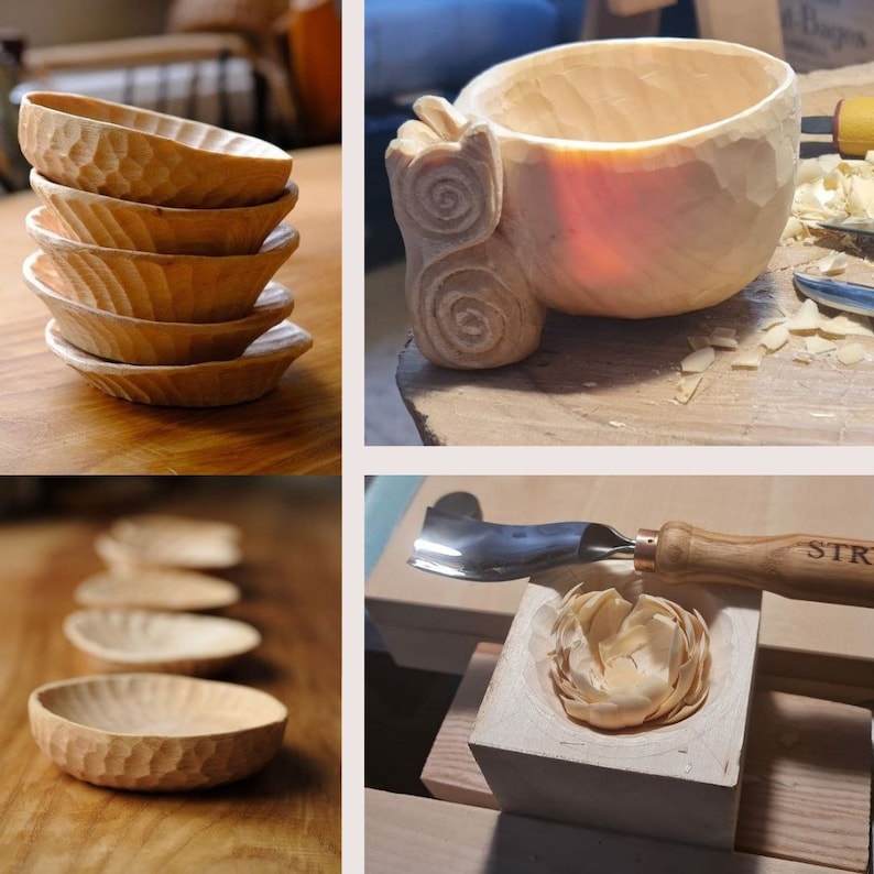 Basswood Carving Block, Wood Bowl Blank (10x10x12.5cm), Craft Wood - Etsy