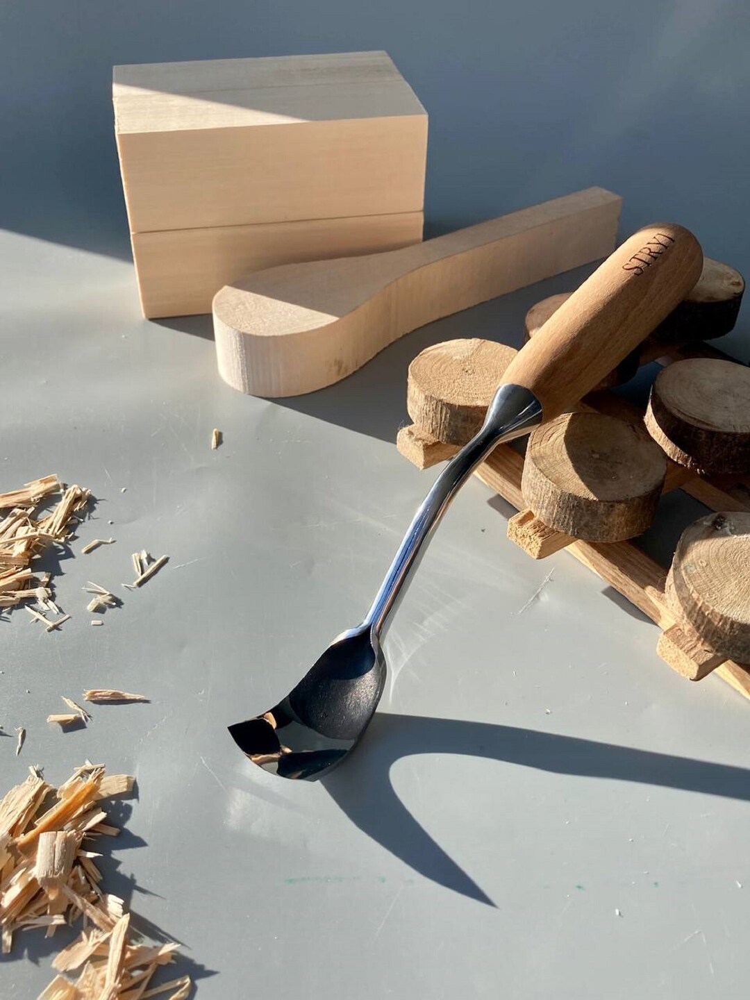 Large Bent Gouge, Wood Carving Tools, Bowl Gouge, Spoon, Kuksa, Cup ...