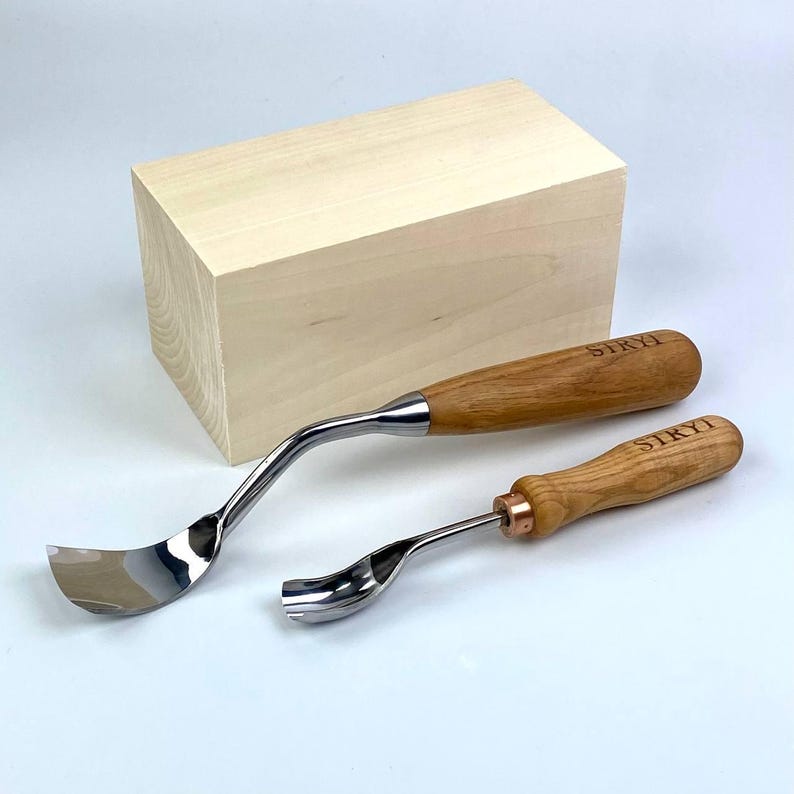 Bowl Carving Gouges Set, Spoon Carving Tools, Dog Leg Gouge, DYI Kit, Gift for Boy, Chisels ...