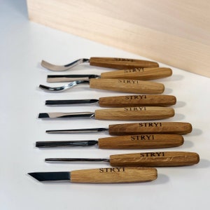 Basic Wood Carving Kit 9pcs, Gouges Set for Relief Carving, Gift for ...