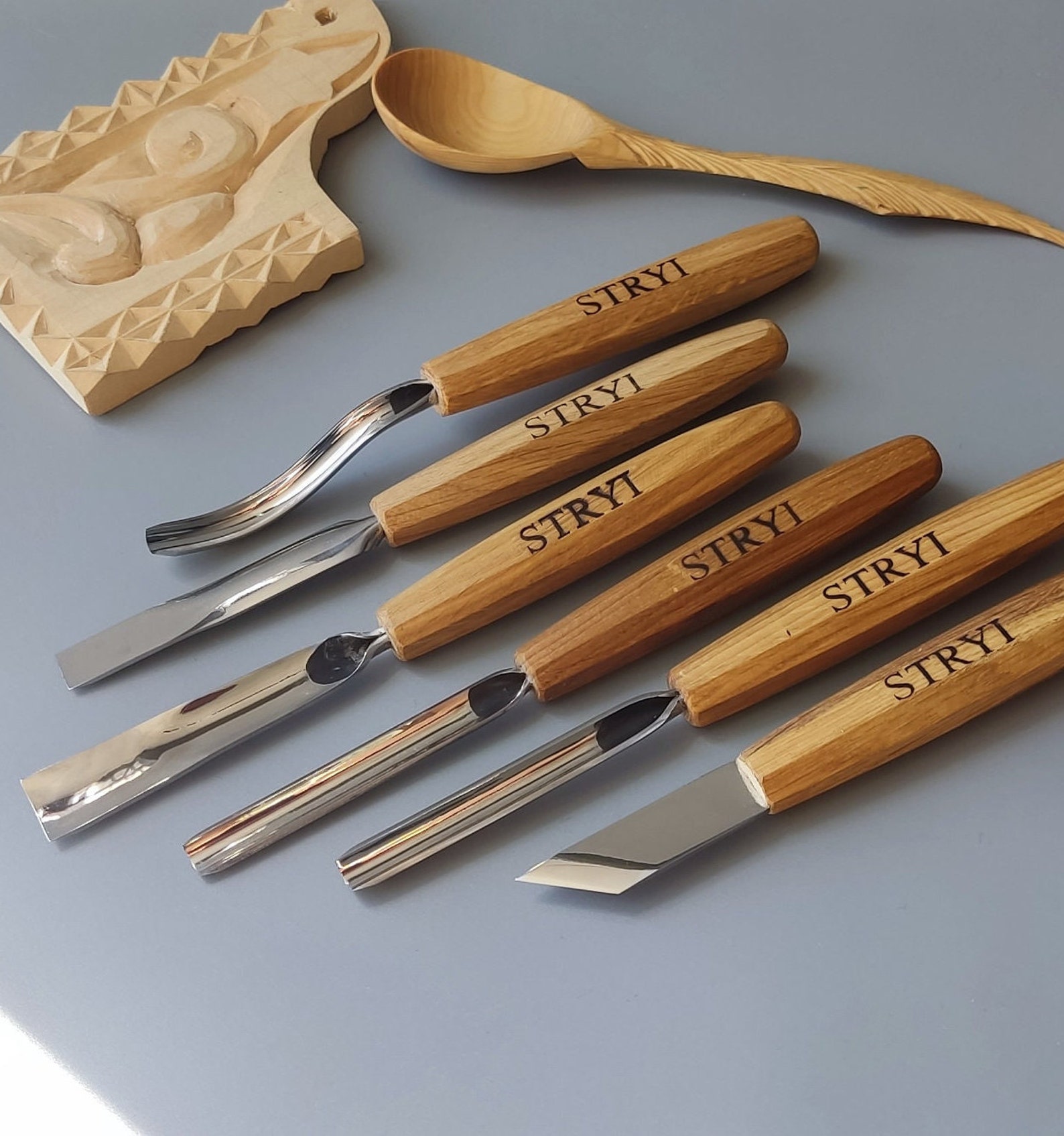 Wood Carving Kit, Chisels Set, Craft Kit, Gift for Student, Gouges Set ...