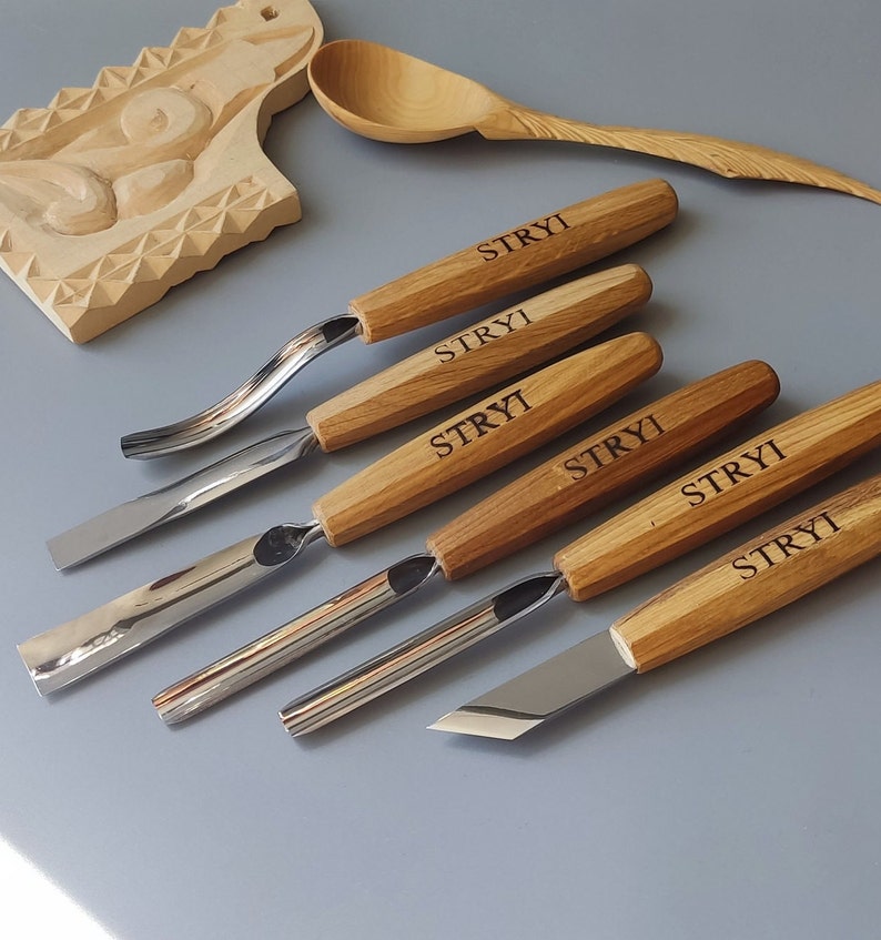 Wood Carving Kit, Chisels Set, Craft Kit, Gift for Student, Gouges Set ...