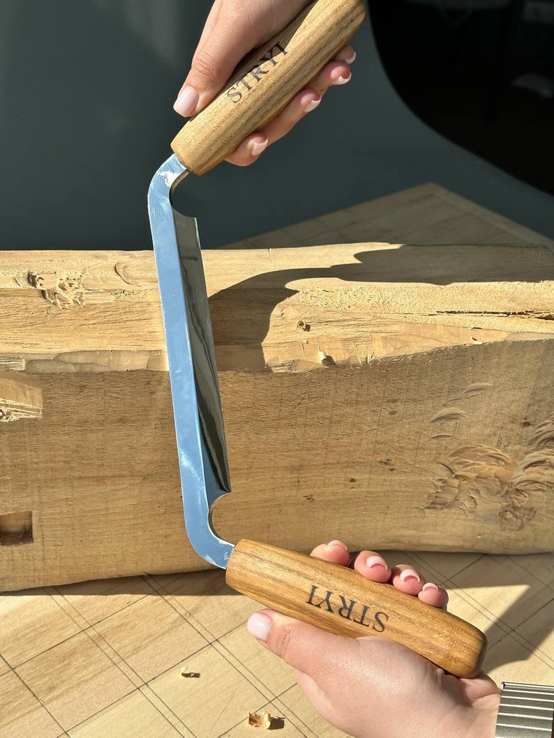 Bent Drawknife, Carpentry Tools. Pushknife, Camping Tools, Wood Carving ...