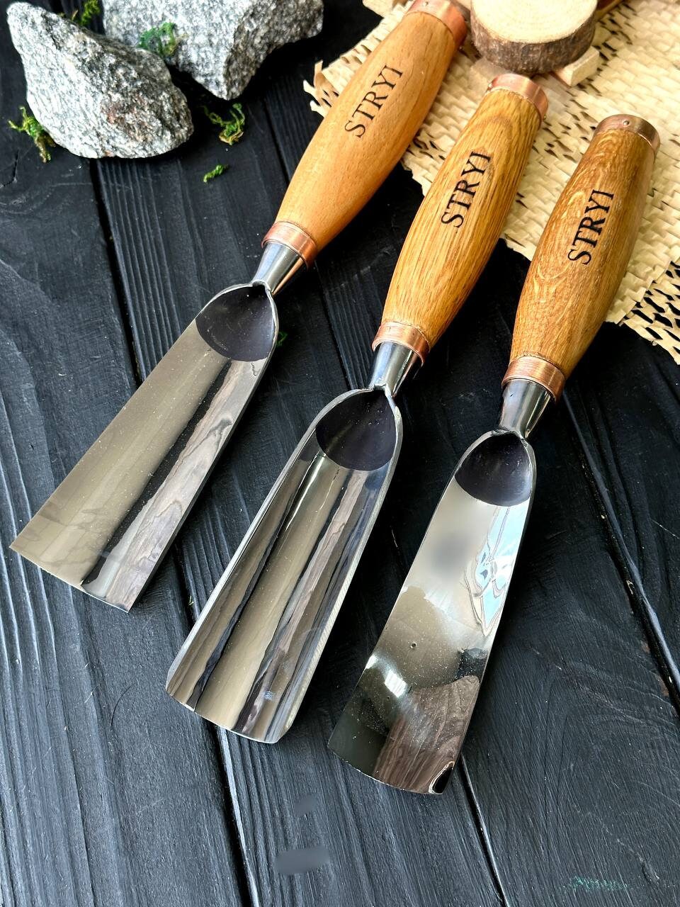 Sculpture Chisels Set, Wood Carving Kit 3pcs for Sculpting, Large ...