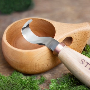 Spoon Carving Set of 5 Tools, Wood Carving Tools, Bowl Carving, Steel ...