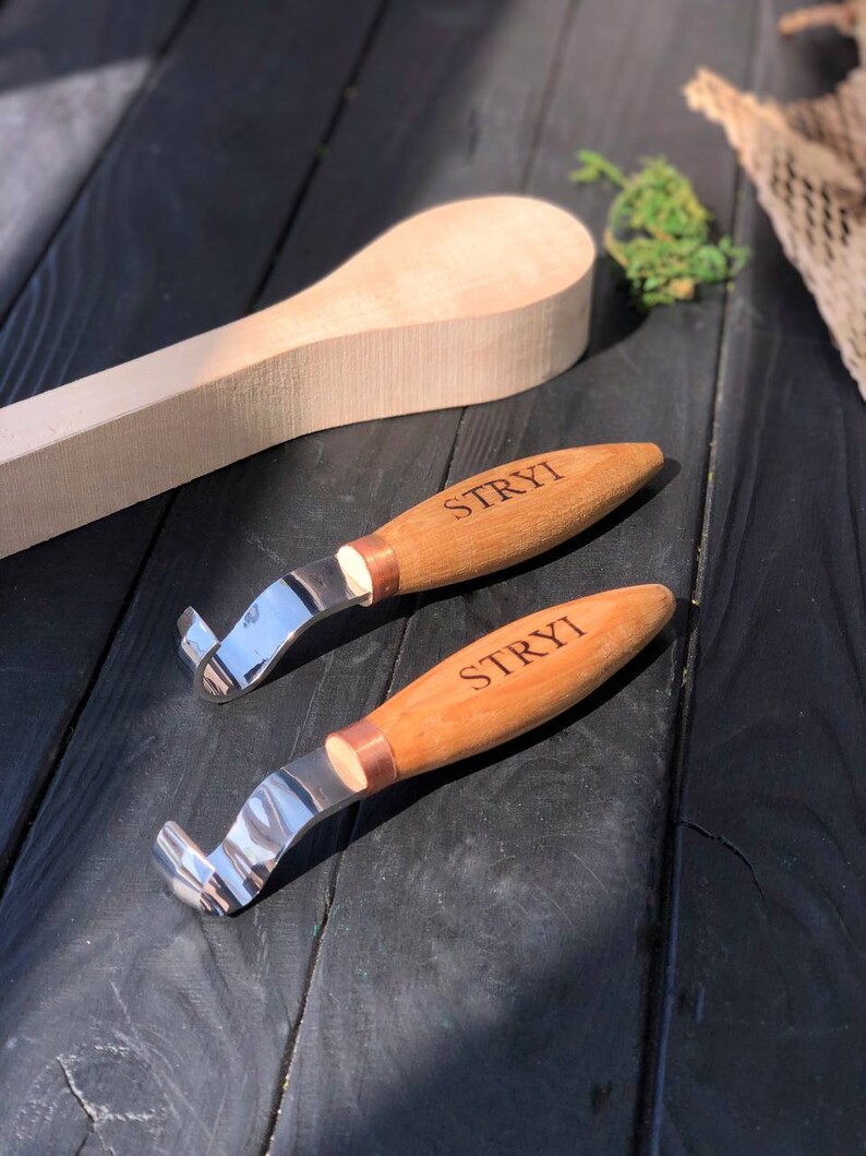 Spoon Bowl and Kuksa Carving Hook Knife 20mm, Hook Knife, Spoon Carving ...