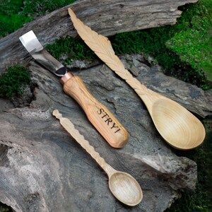 Spoon Carving Set of 5 Tools, Wood Carving Tools, Bowl Carving, Steel ...
