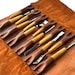 Wood Carving Set 12 Pieces in a Genuine Leather Case, Carving Chisels ...