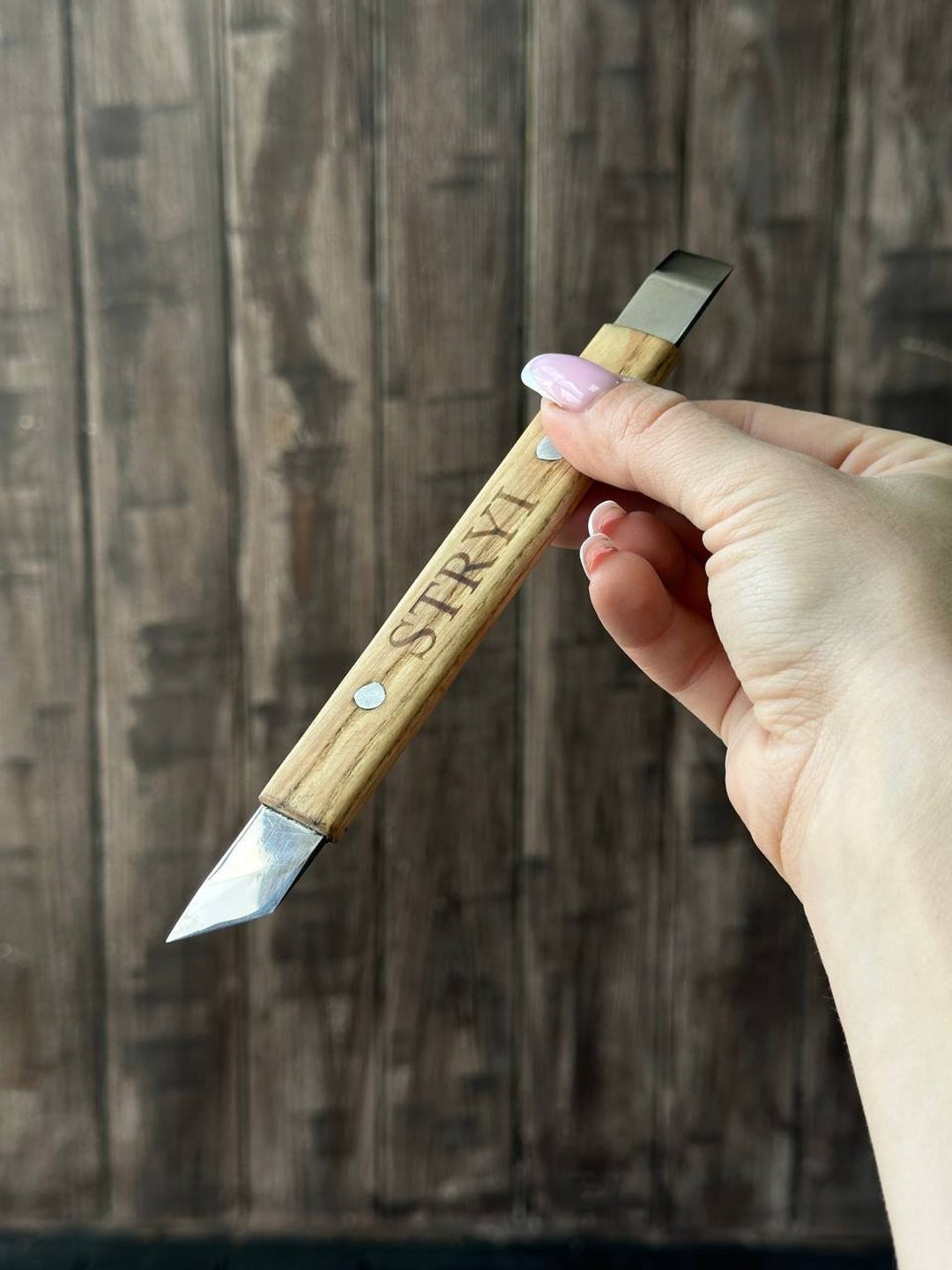 Double-beveled Knife, Double-sided Knife for Leather, Leathercraft ...