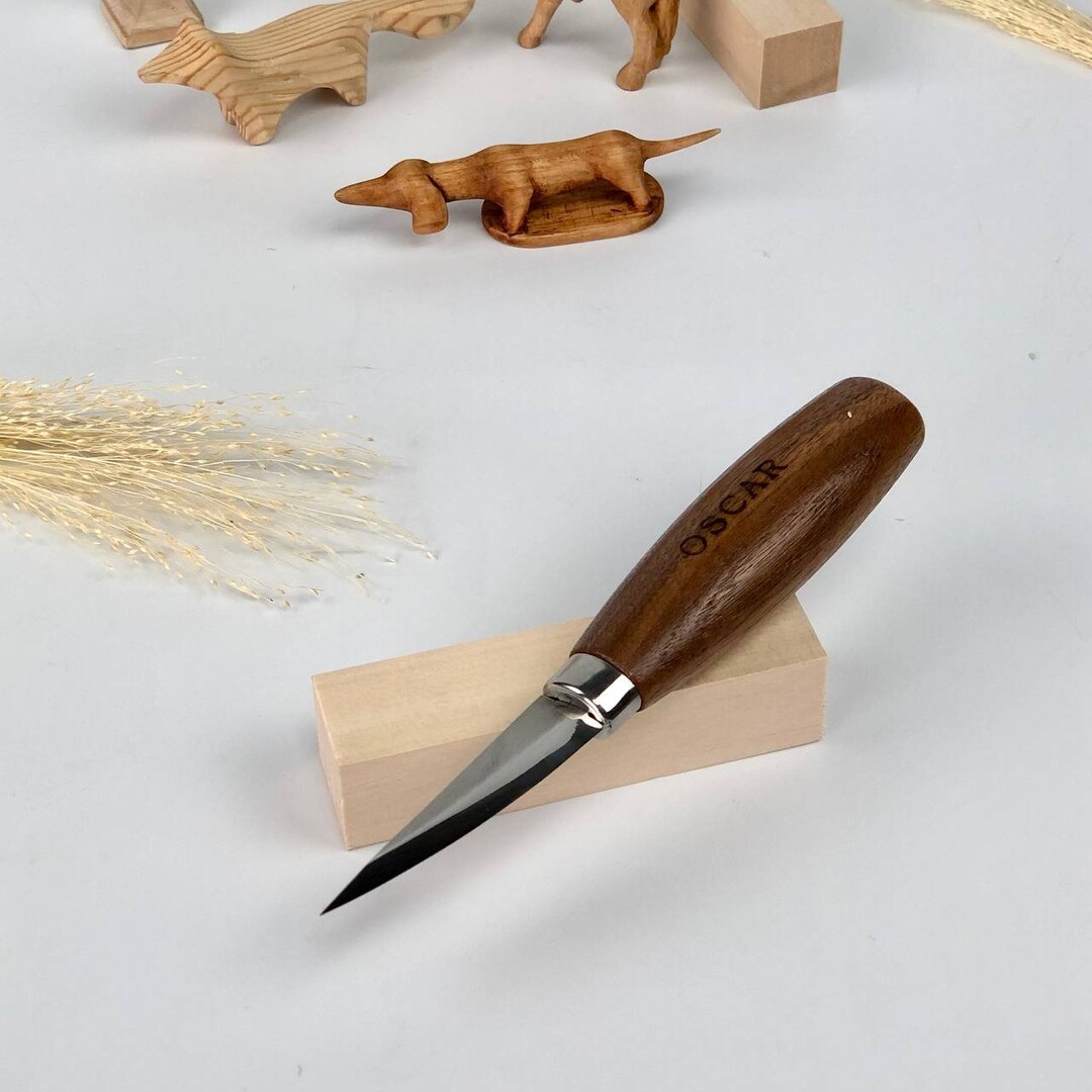 Whittling Knife, Craft Knife, Carving Knife, Sloyd Knife, Woodworking ...