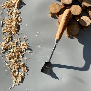 Large Bent Gouge, Profi Woodcarving Tools, Chisel for Bowl Making ...