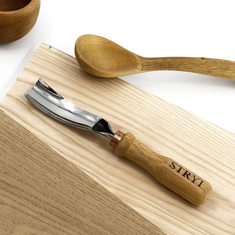 Long Bent Gouge, Bowl Gouge, Forged Carving Chisel, Wood Carving Tools ...