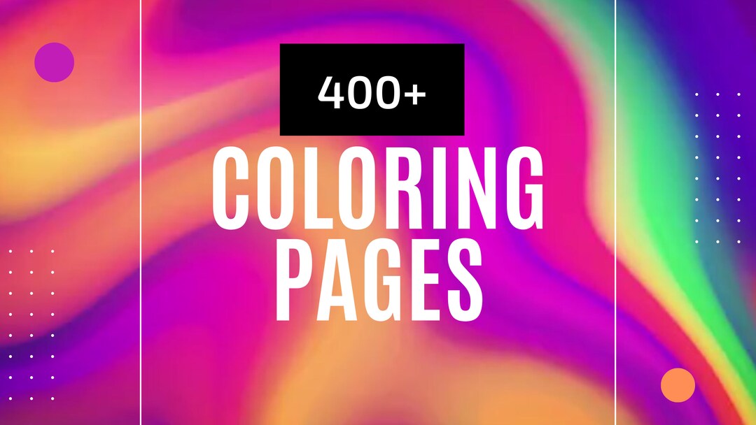 Ultimate Digital Coloring Pages Bundle Wide Variety of Topics 8x12 440 ...