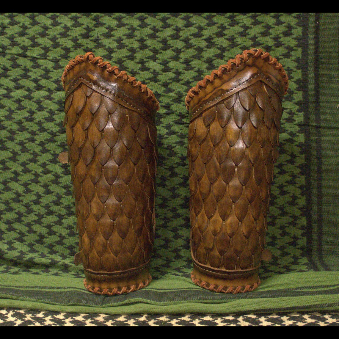 Leather Dragon Scale Bracers, Women's S-xs/youth Bracers, Viking Armor ...