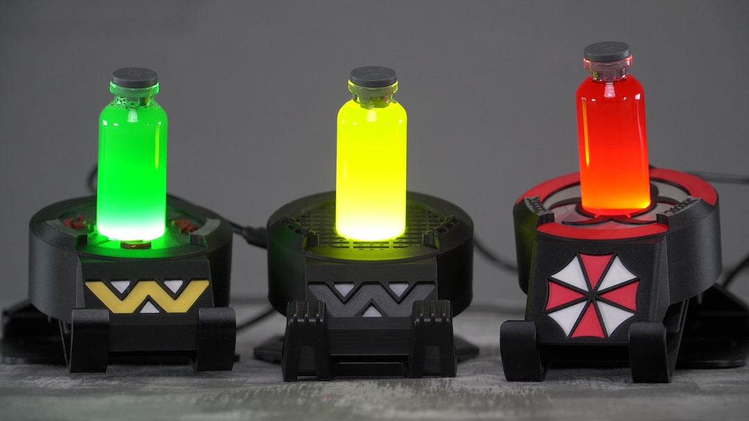 Vial LED Display Base for Aliens - Resident Evil - Predator - Etsy