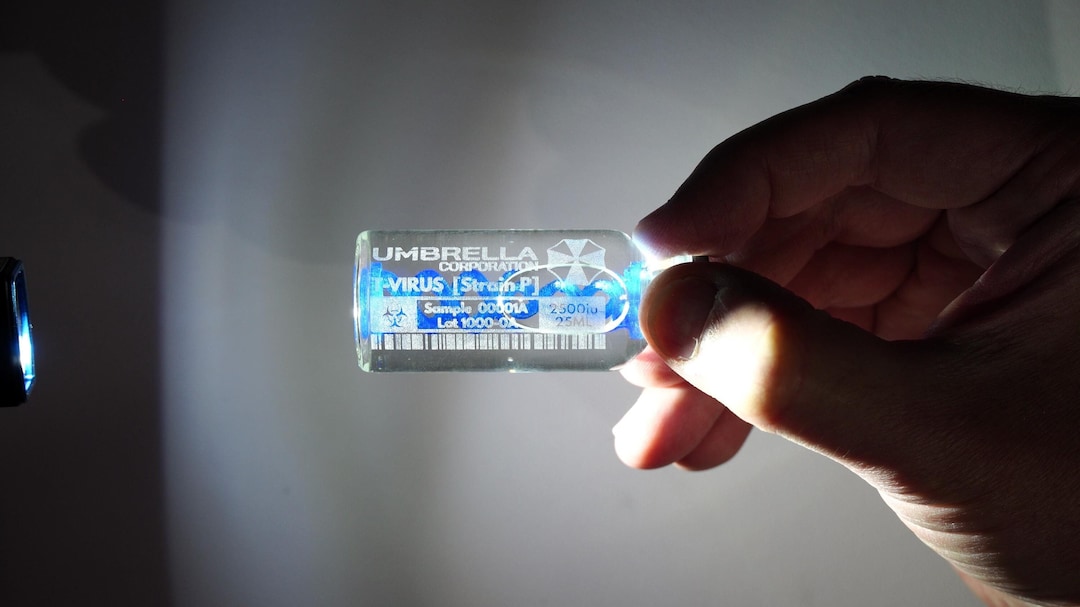 Resident Evil Virus Vials: Etched T-virus, Anti-virus, A-virus - Etsy