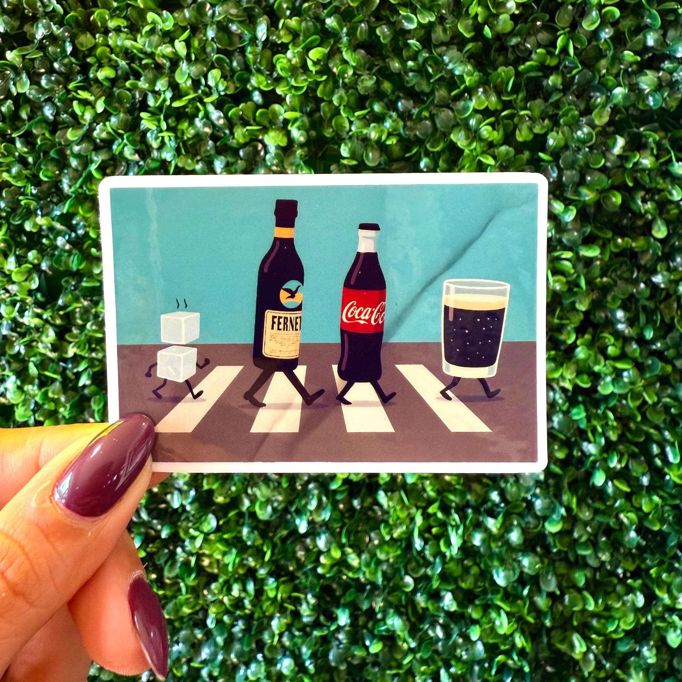 Fernet and Coca Cola Vinyl Sticker – Argentina Drink, Funny Gift - Etsy