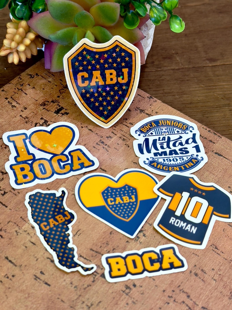 Boca Juniors Sticker Pack: CABJ Argentinian Futbol Sticker Vinyl Decals ...
