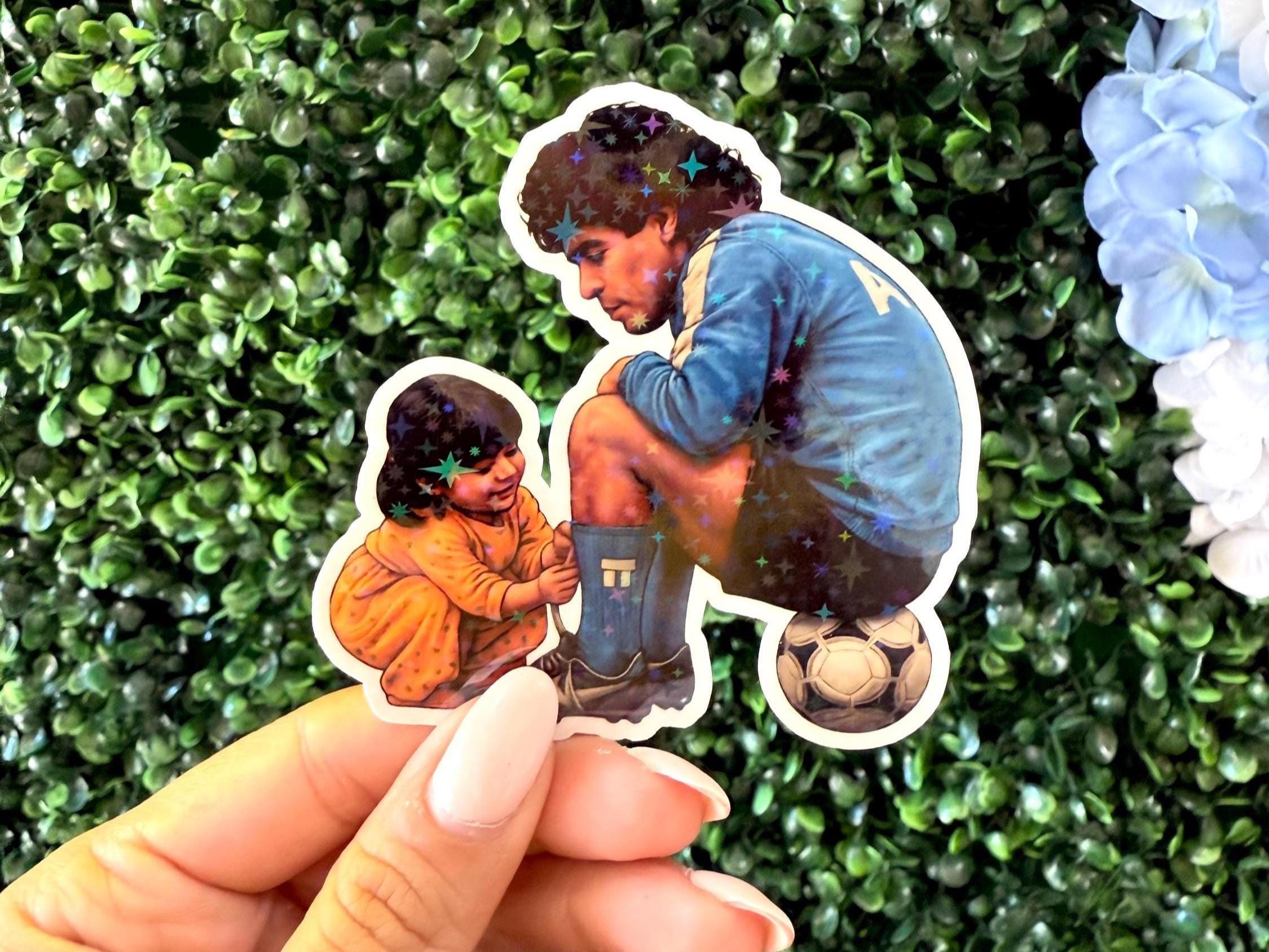 Maradona Sticker - Argentina Football Legend Vinyl Decal - Etsy
