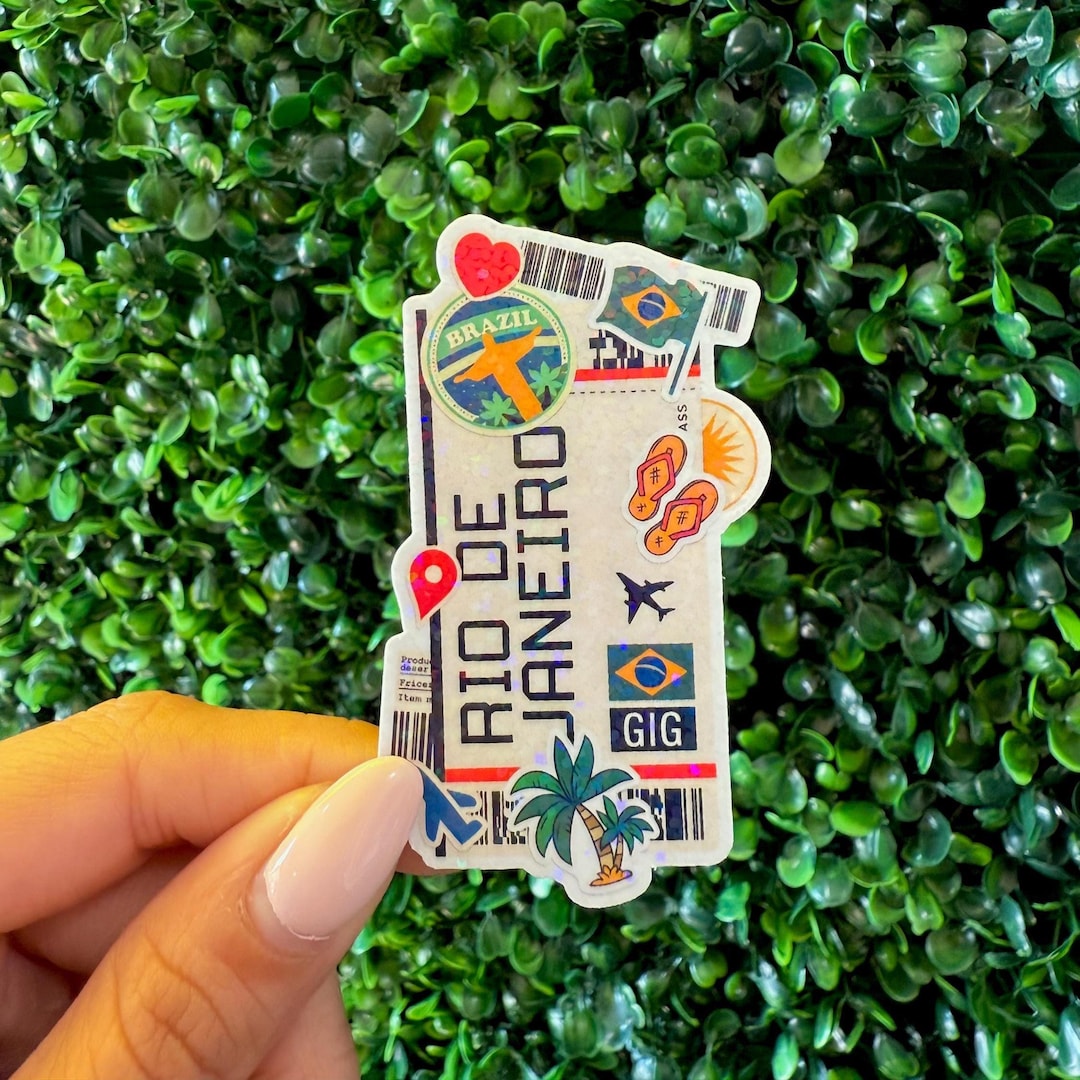 Rio De Janeiro Travel Tag Sticker – Vintage Brazil Gift - Etsy