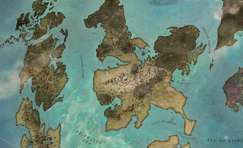 The Biggest Fantasy Map on the Internet - Etsy