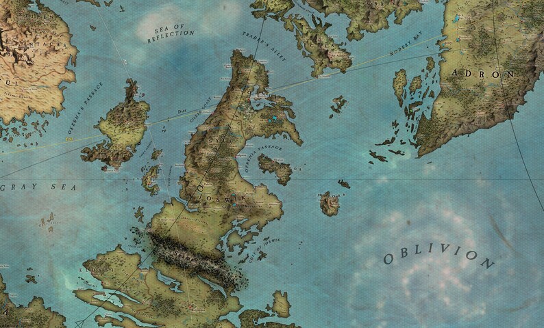 The Biggest Fantasy Map on the Internet - Etsy
