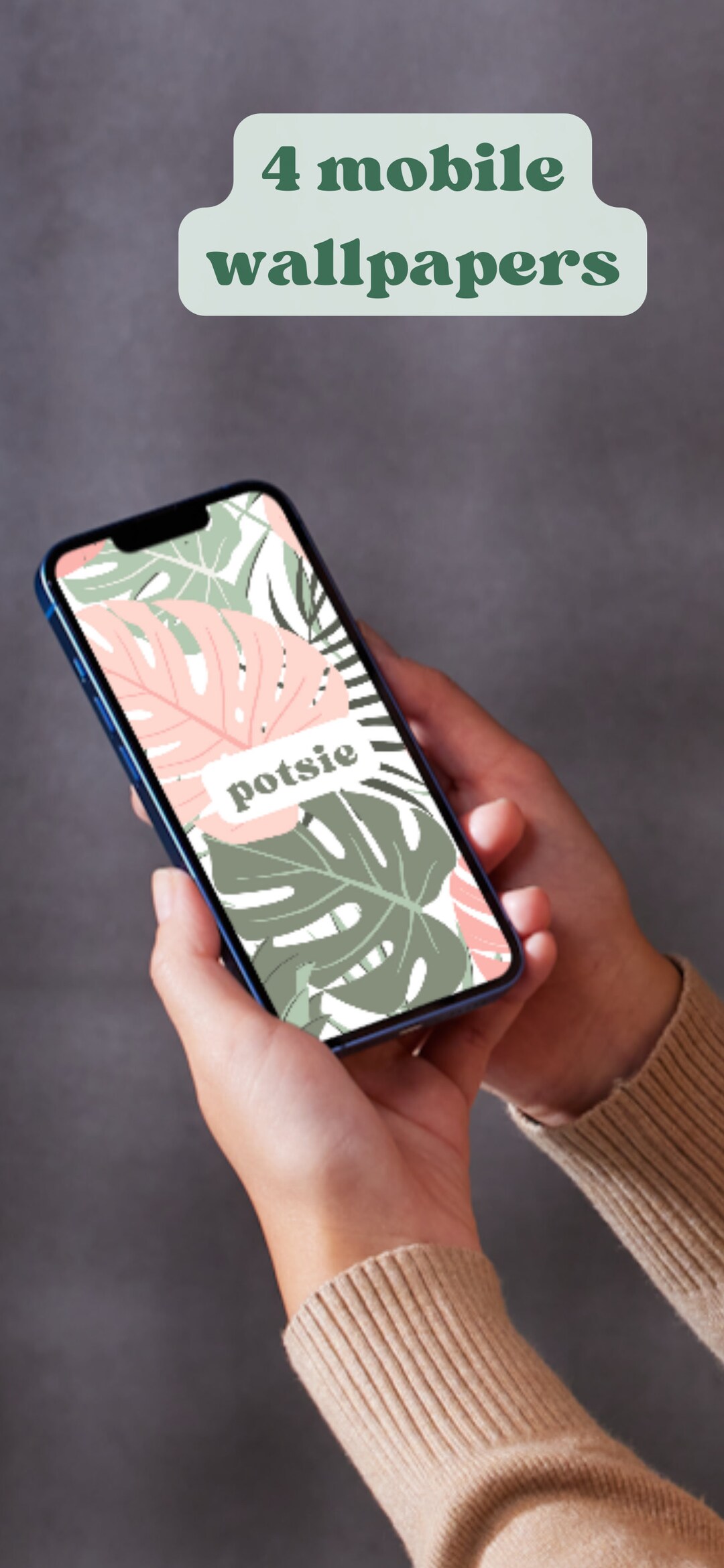 POTS Syndrome Mobile Wallpaper Tropical Leaf Wallpaper Dysautonomia ...