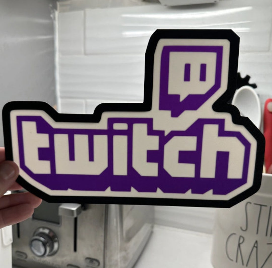 Twitch Streaming Logo Inspired LED Sign Shadow Box Lamp for Gamers ...