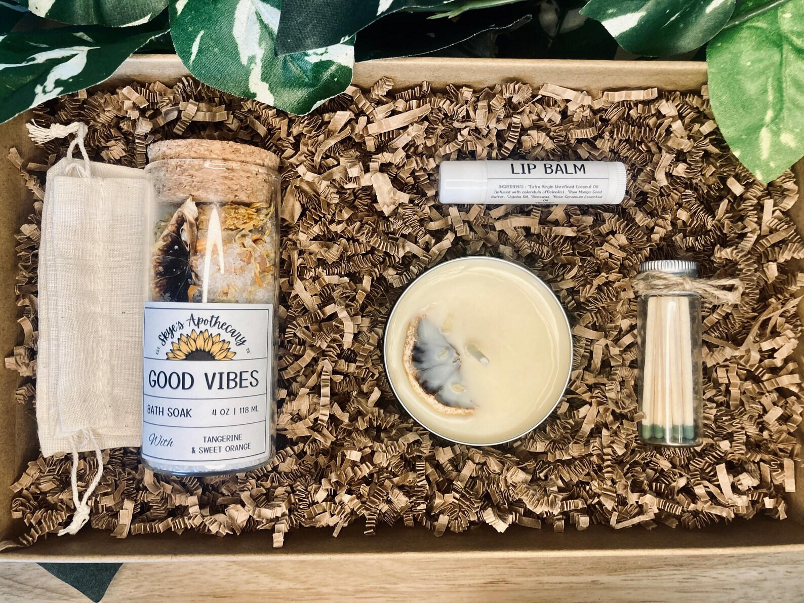 Natural Skincare Gift Set Spa Gift Box Gift for Her Self Care Box ...