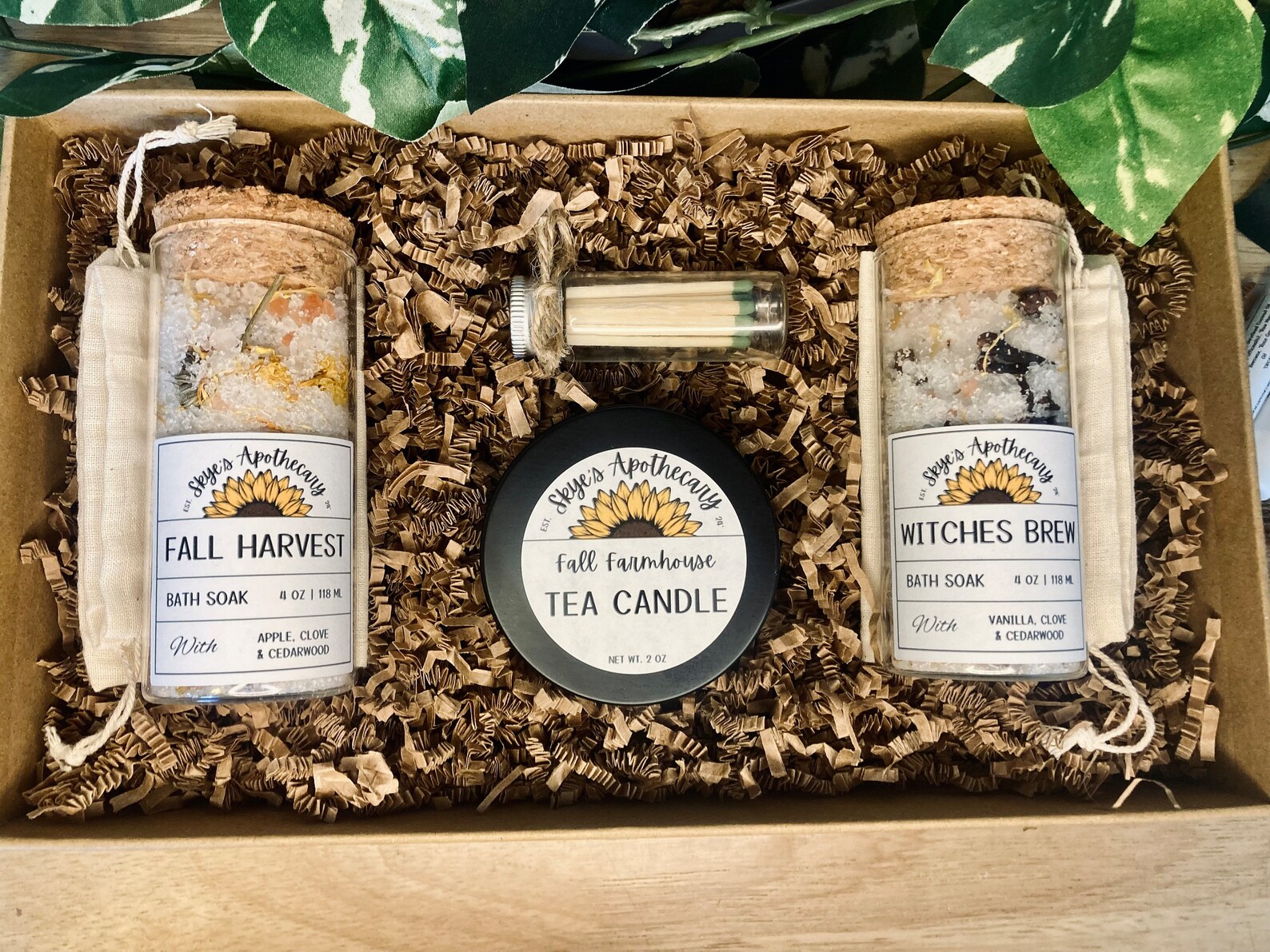 Natural Skincare Gift Set Spa Gift Box Gift for Her Self Care Box ...