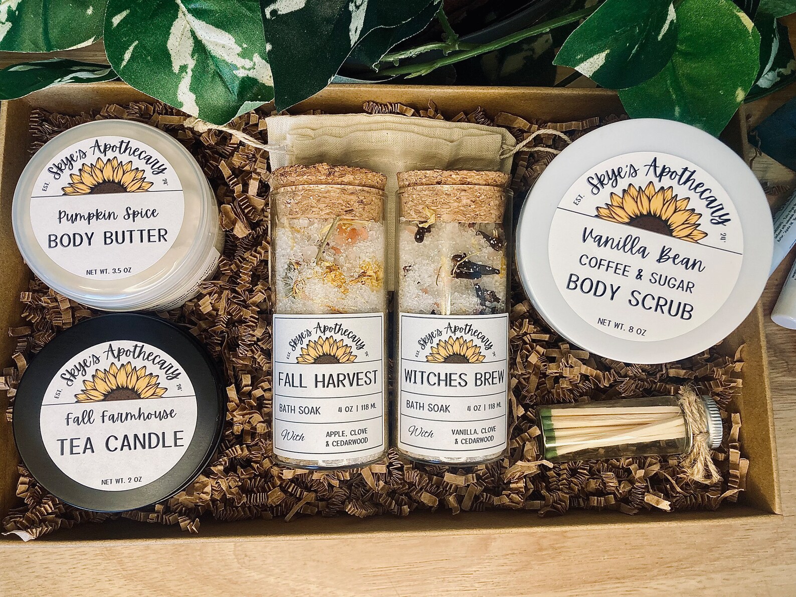 Natural Skincare Gift Set Spa Gift Box Gift for Her Self Care Box ...