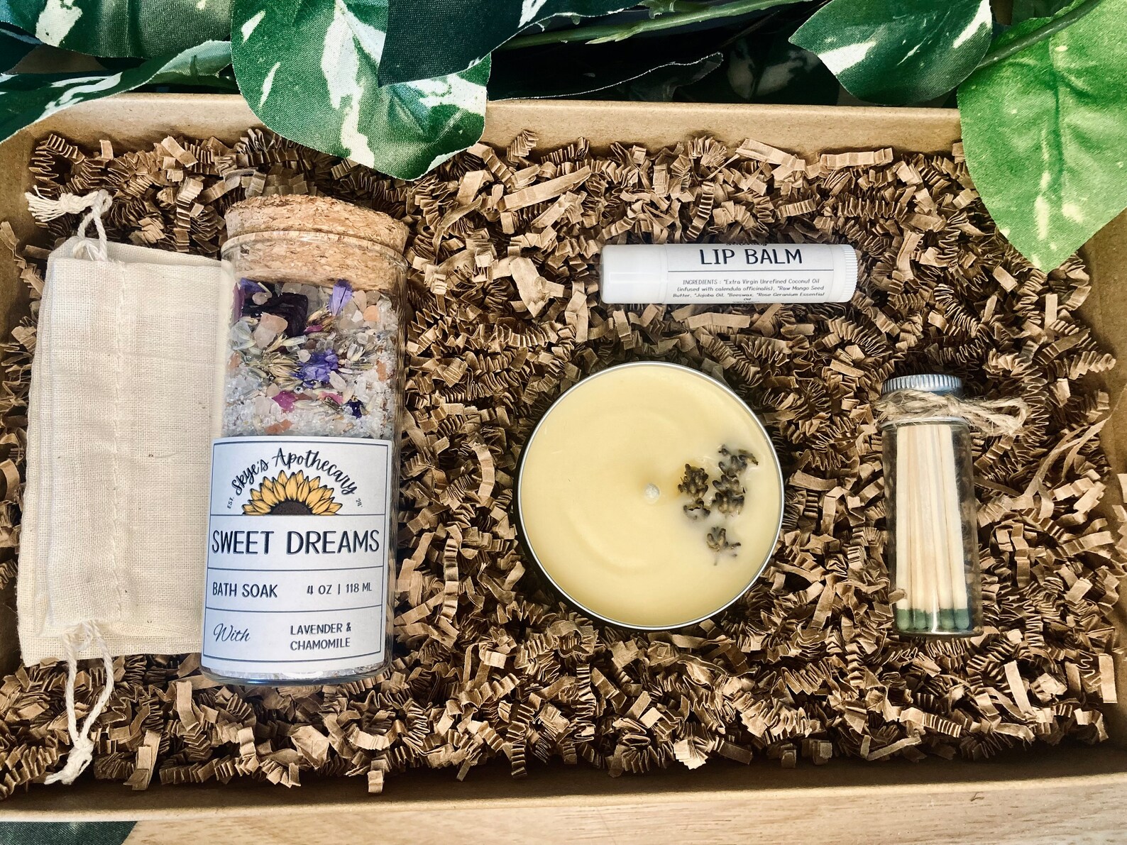 Natural Skincare Gift Set Spa Gift Box Gift for Her Self Care Box ...