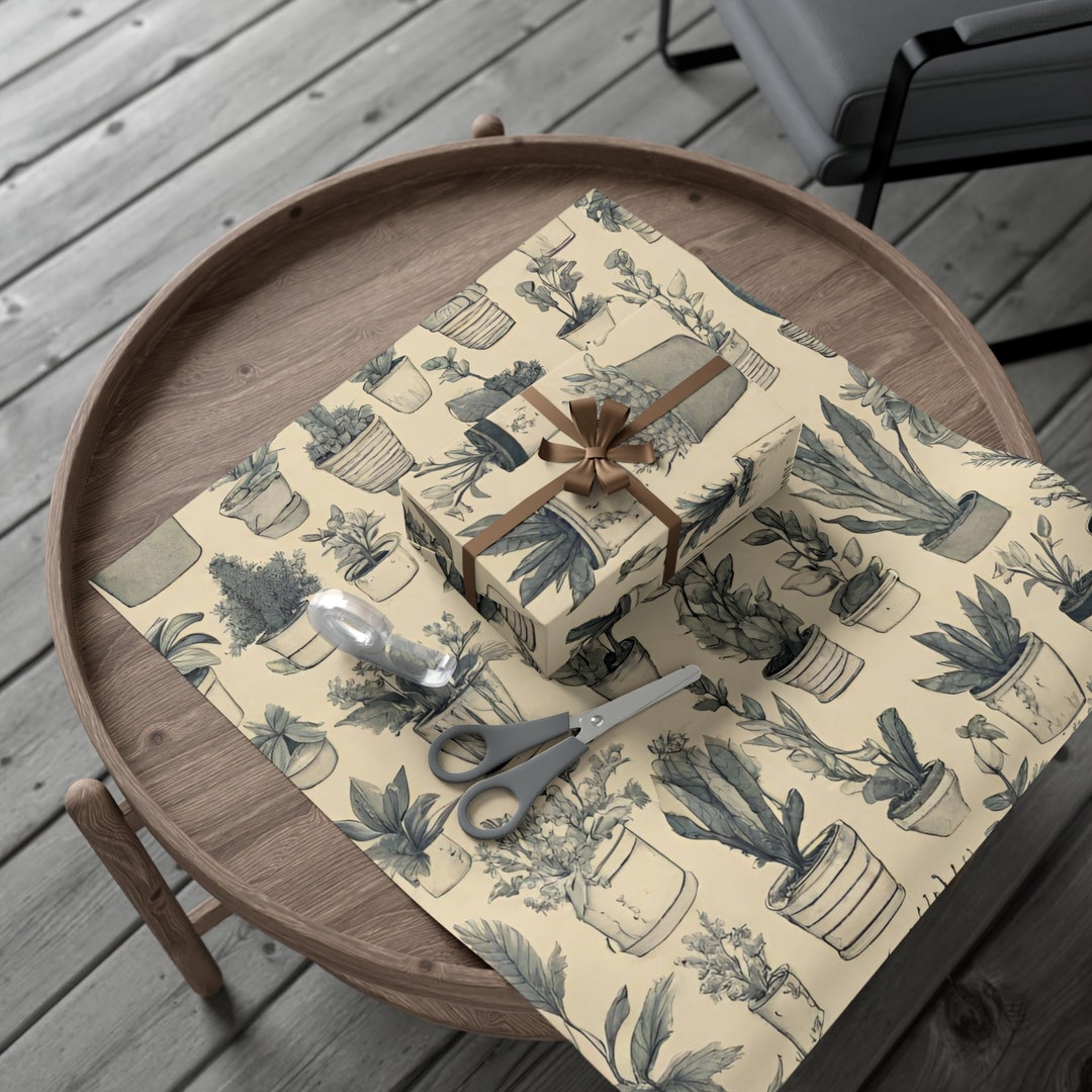 Plant Gift Wrap - Designed by Elinora Westfall - Etsy