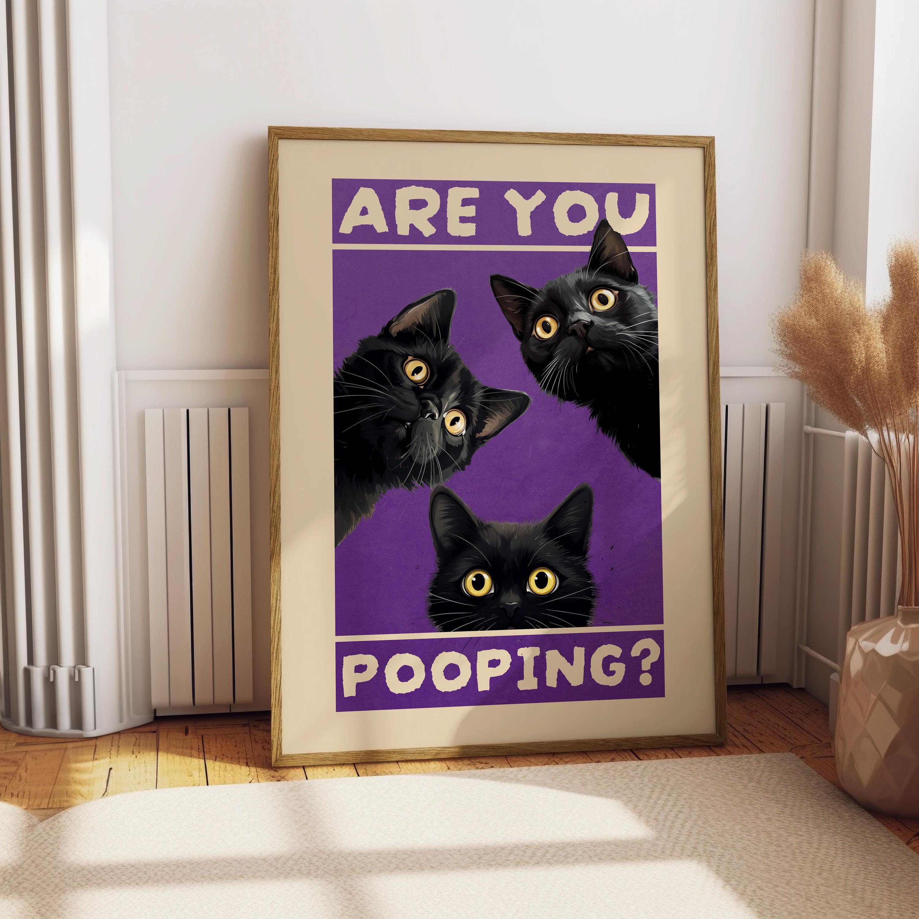 Are You Pooping Print, Funny Bathroom Wall Decor, Home Print, Toilet ...