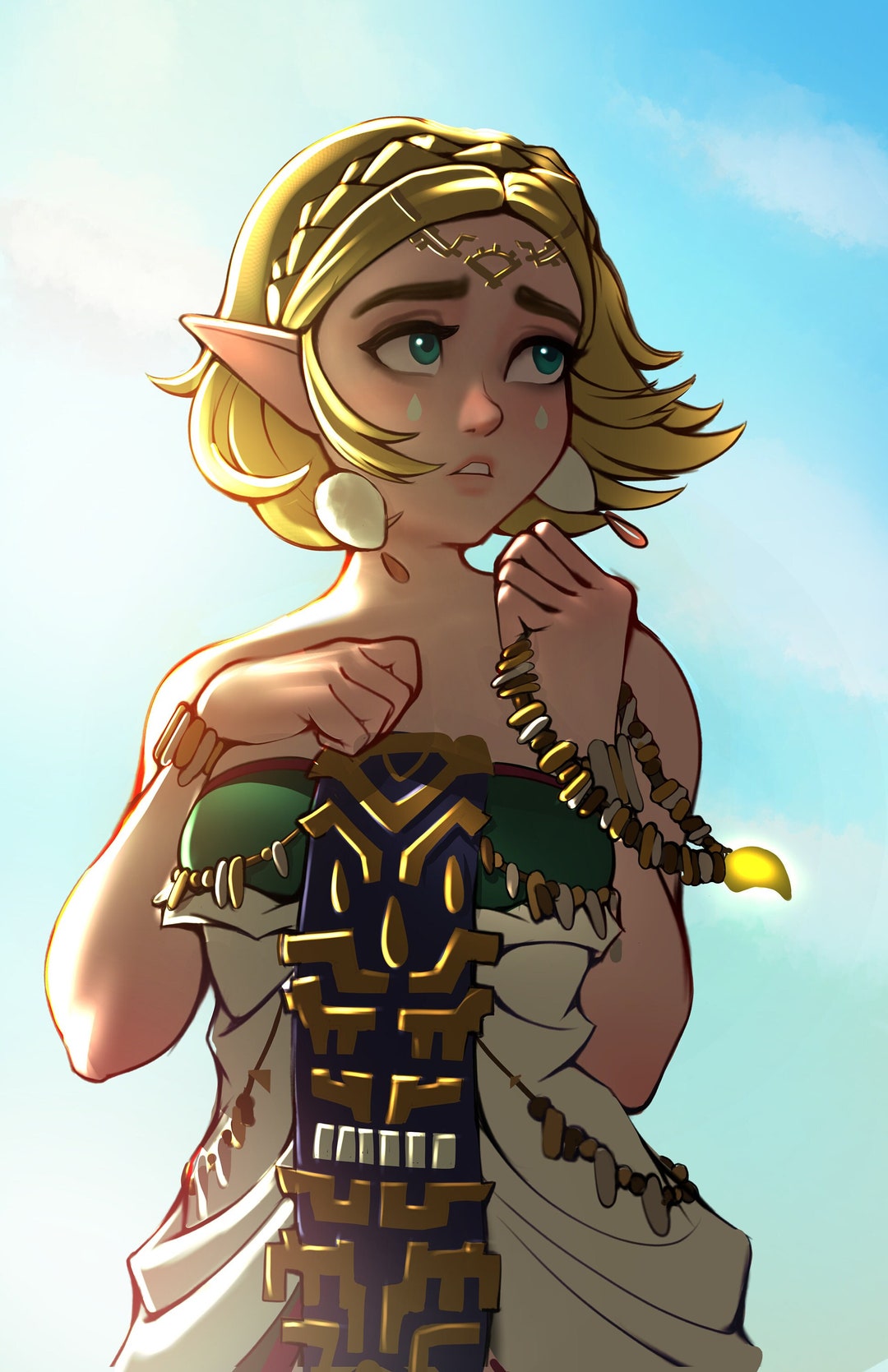 Time Sage Zelda Art Print [the Legend of Zelda Tears of the Kingdom Fan ...